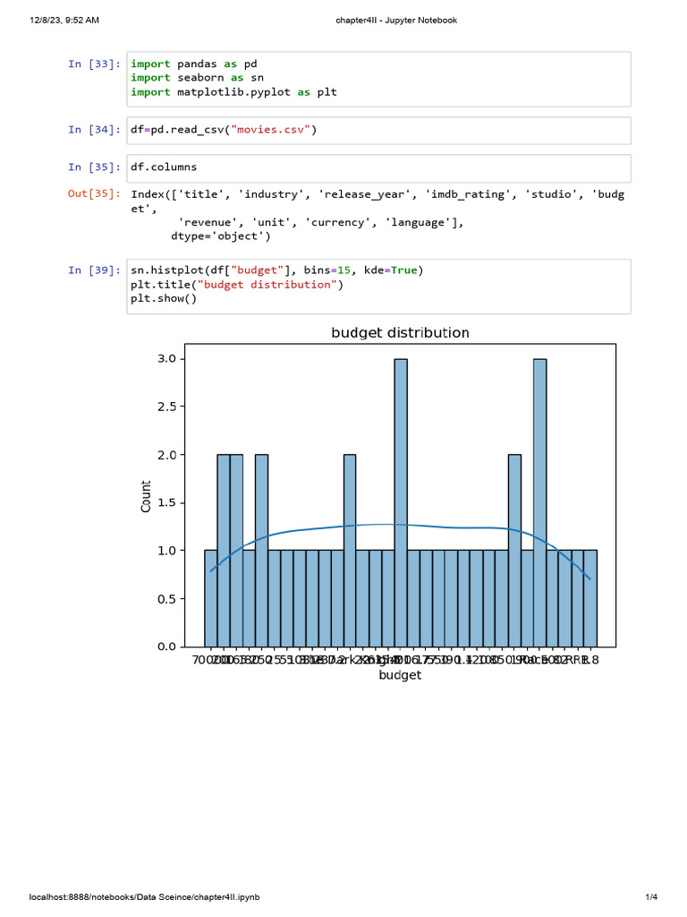 chapter4II - Jupyter Notebook | PDF | Teaching Methods & Materials | Computers
