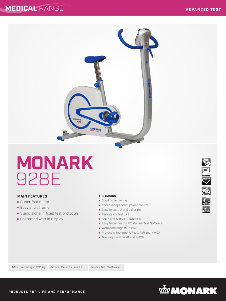 Monark 928E Medical Exercise Bike | PDF