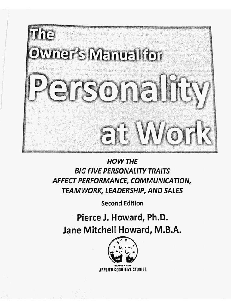 Personality at Work | PDF