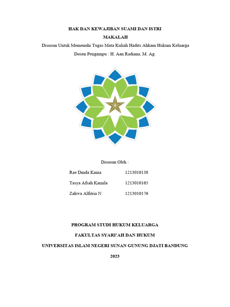Hak Dan Kewajiban Suami Istri Dalam Islam Pdf