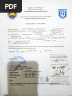 Certificate of Sea Service Template | PDF
