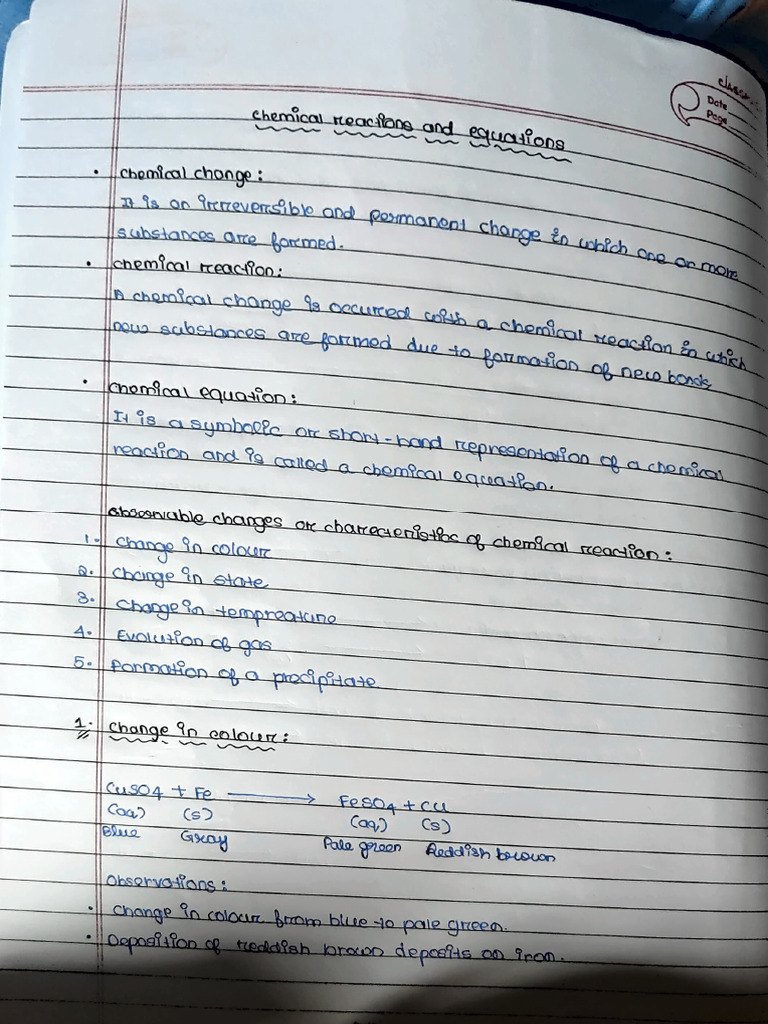 Chemistry Notes Tution - Chap 1 | PDF