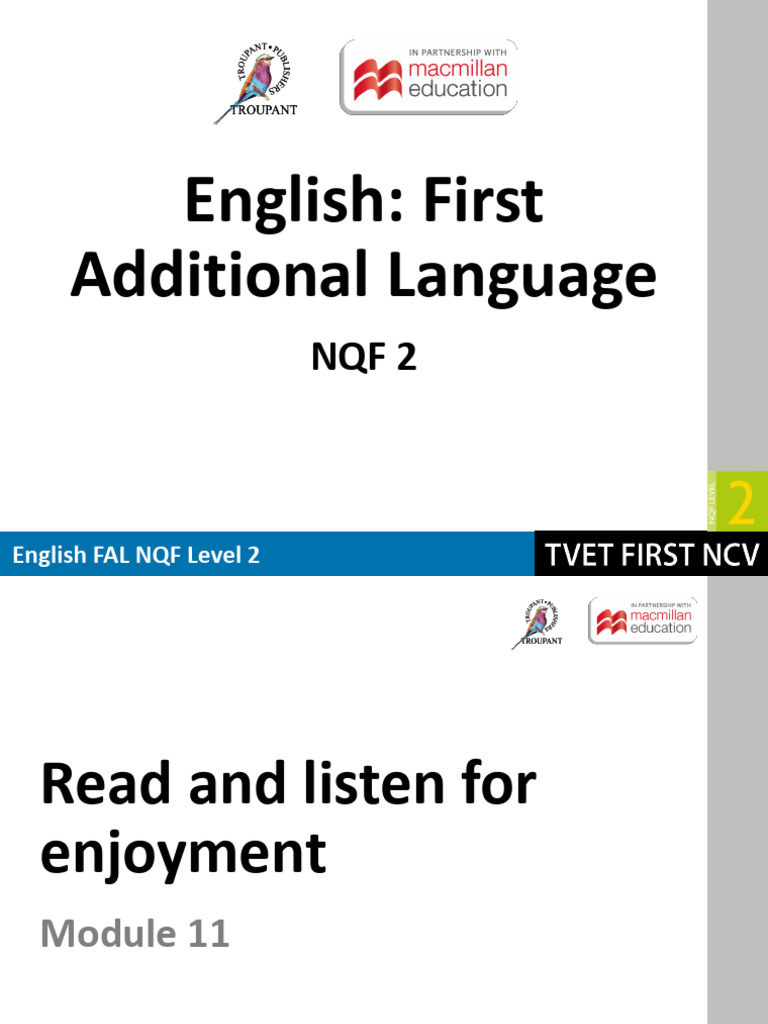 English FAL Level 2 Module 11 | PDF | Metaphor