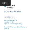 2025 GCSE History Paper 3 Weimar and Nazi Germany 1918-39 | PDF