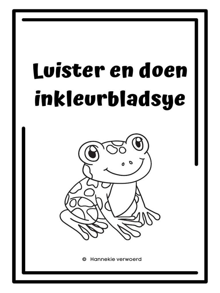 luister en doen inkleurbladsye | PDF