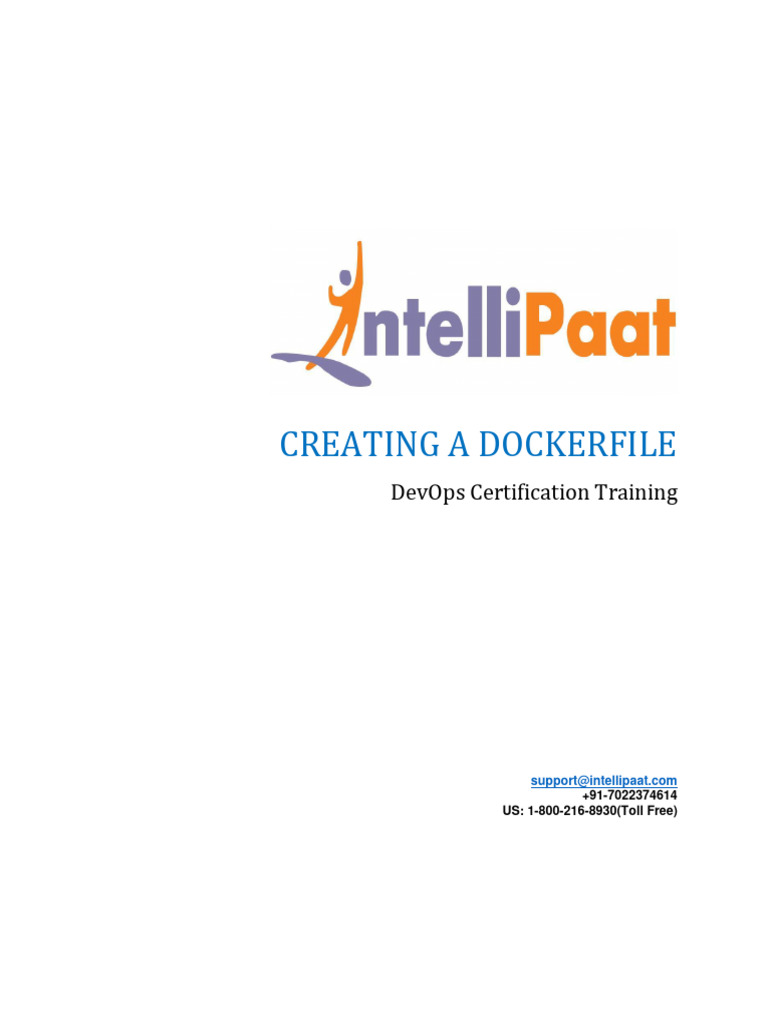 4 Creating A Dockerfile | PDF