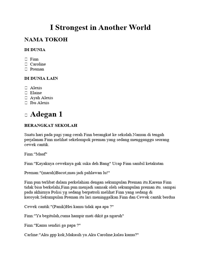 I Strongest In Another World Pdf