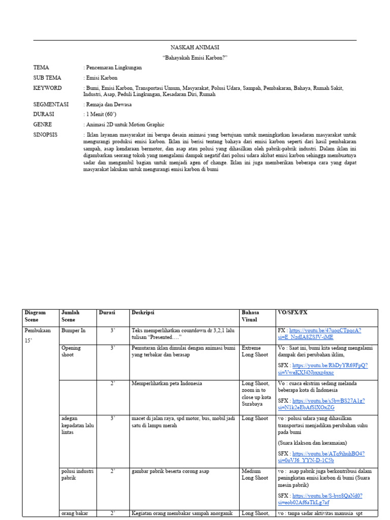 Naskah Animasi Kelompok 3 | PDF