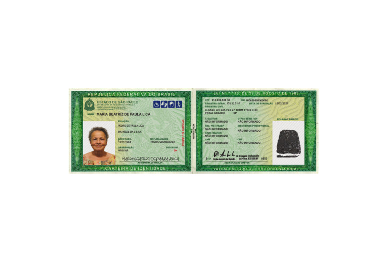 RG SP Maria Beatriz | PDF