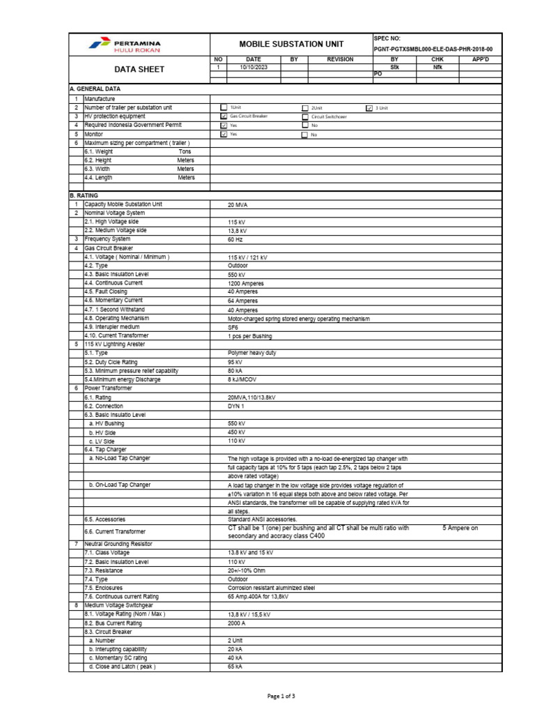 Data Sheet Msu | PDF