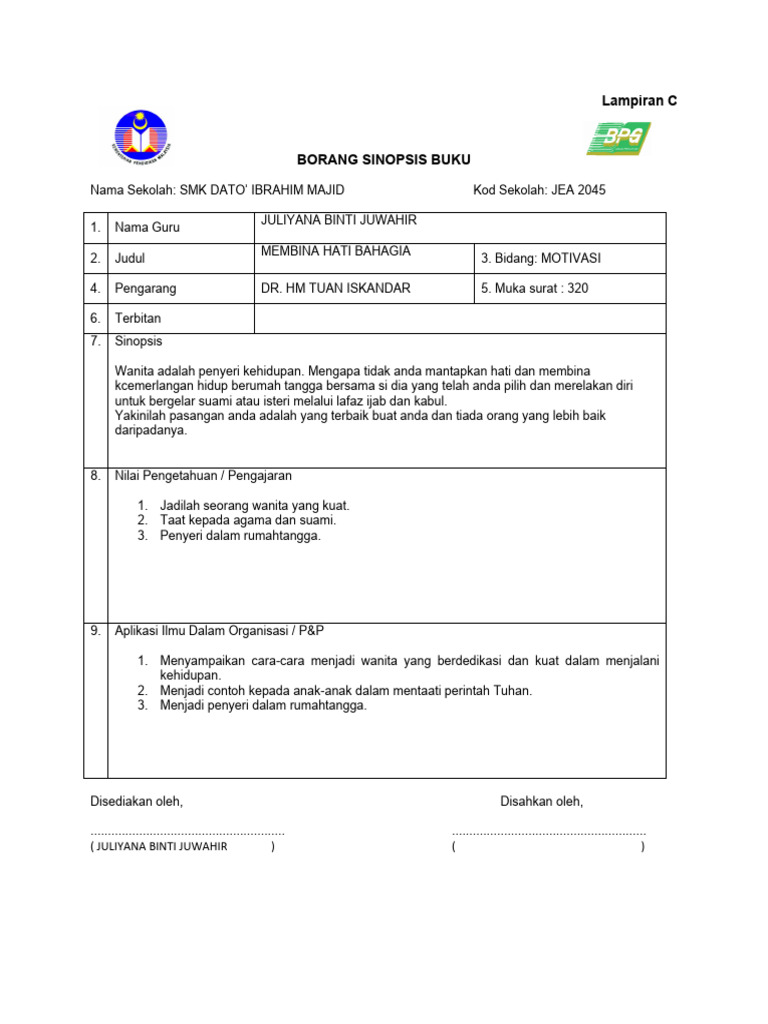 Sinopsis Buku SPLKM | PDF