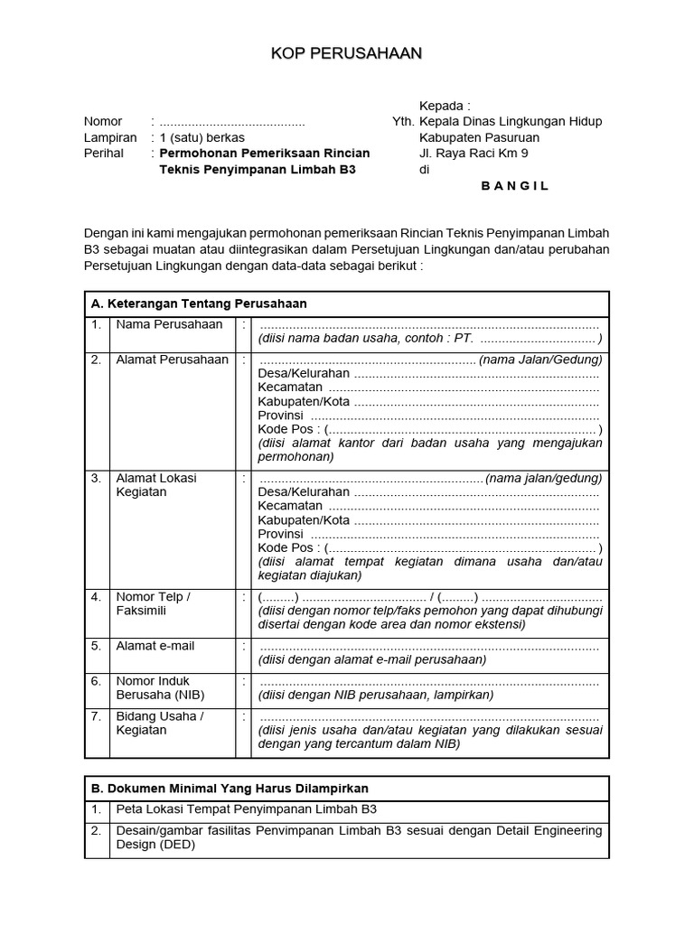 Format Rintek Penyimpanan LB3 | PDF