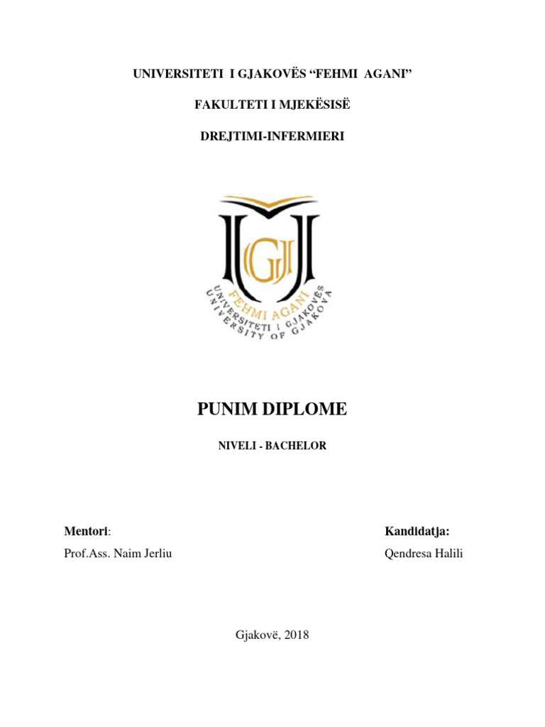 Punim Diplome - Qendresa Halili | PDF