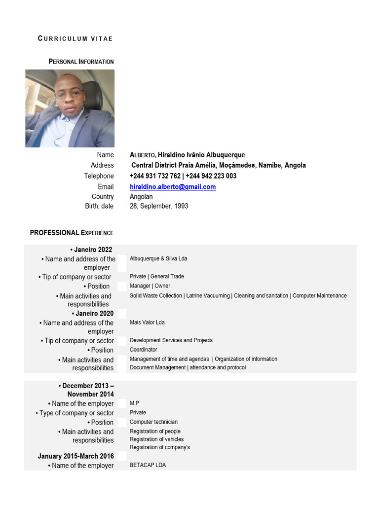 Ivanio Curriculum English | PDF | Computing