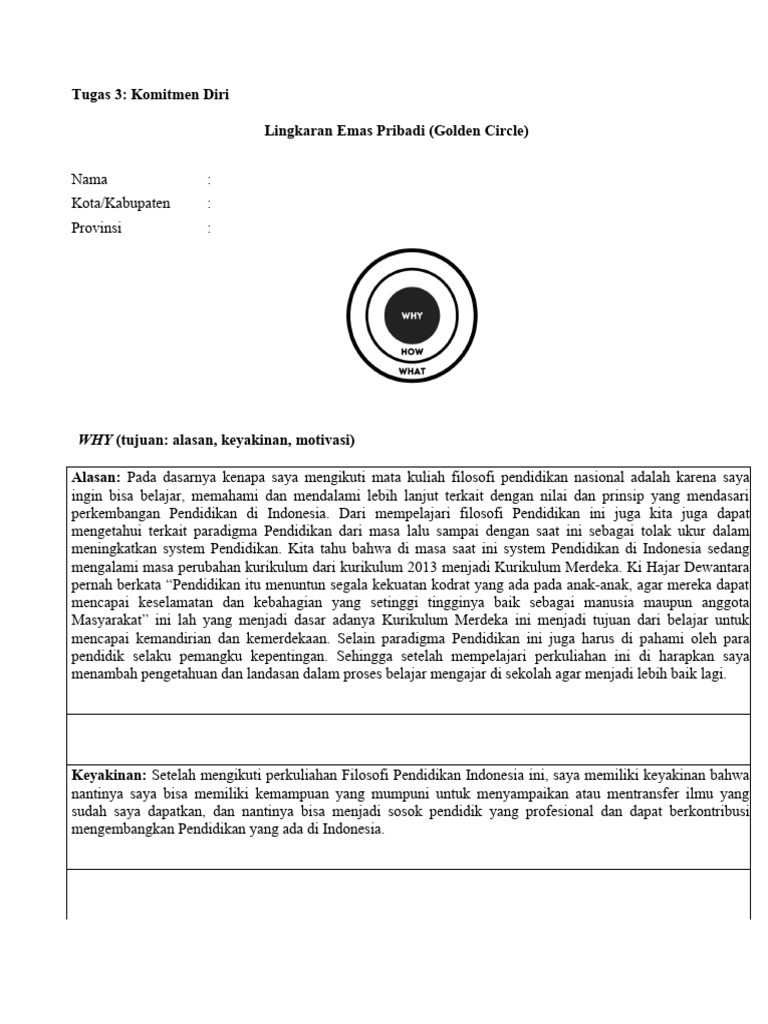 Tugas 3 Komitmen Diri | PDF