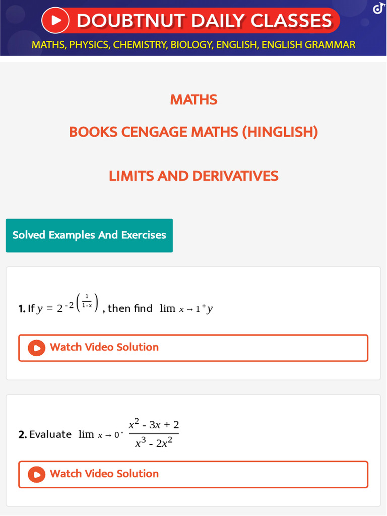 Books Doubtnut Question Bank | PDF