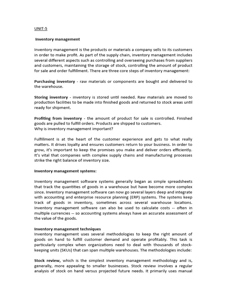 SCM Unit V | PDF