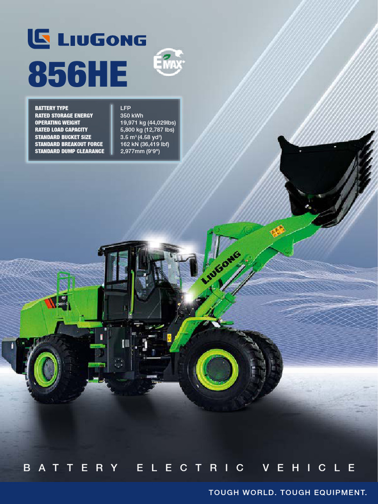 Liugong Loader 856H Electric 2024 | PDF | Electric Vehicle | Brake