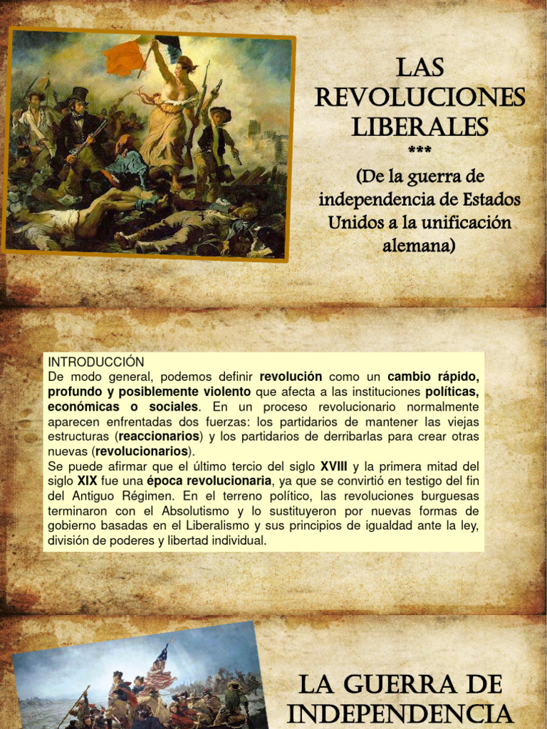 Las Revoluciones Liberales - Presentación | PDF