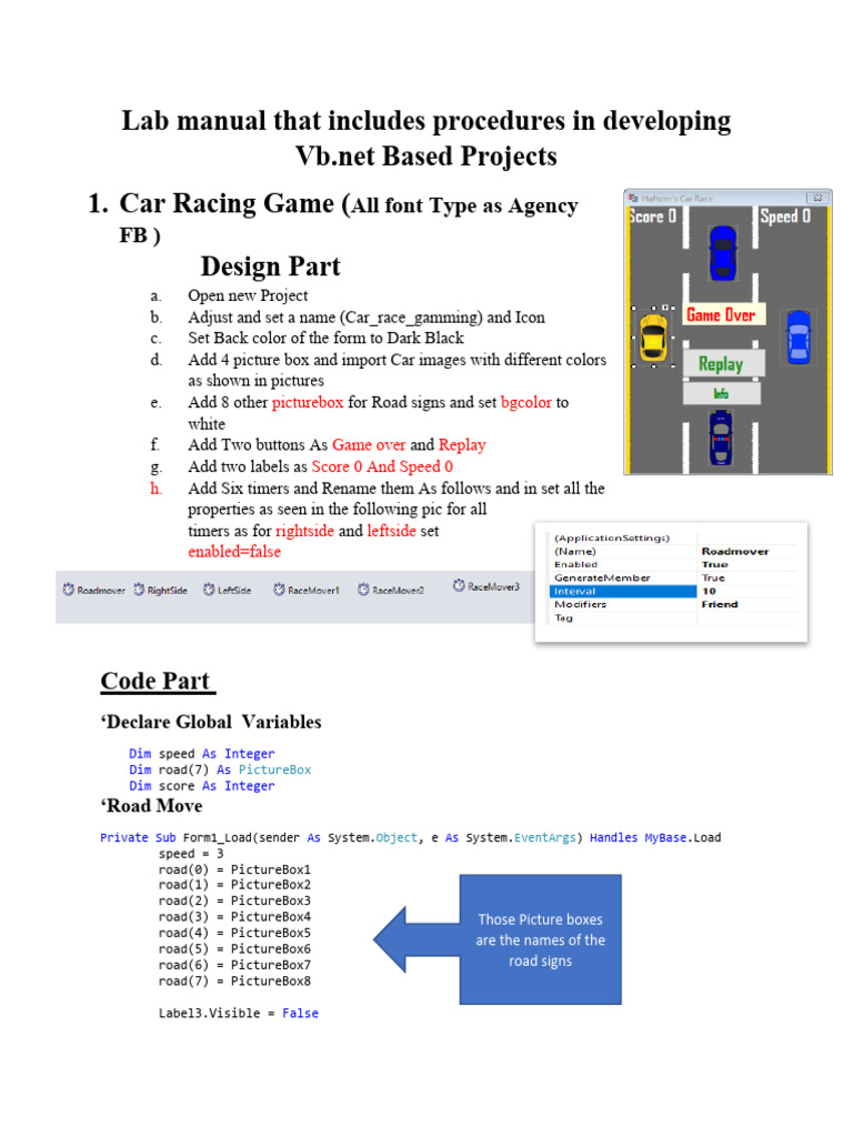 Lab Manual That Includes Steps in Developing VB | PDF | Computer Science | System Software