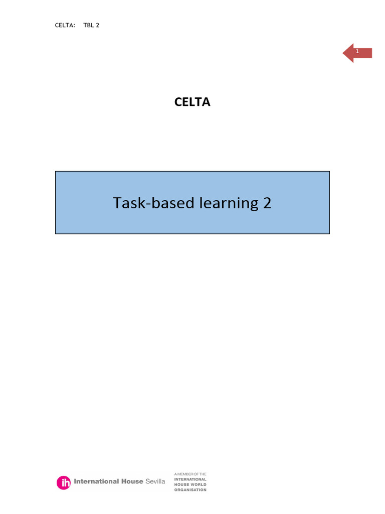 CELTA Input - TBL 2 | PDF