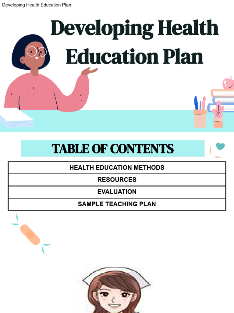 Health Education Plan | PDF | Health Education | Learning