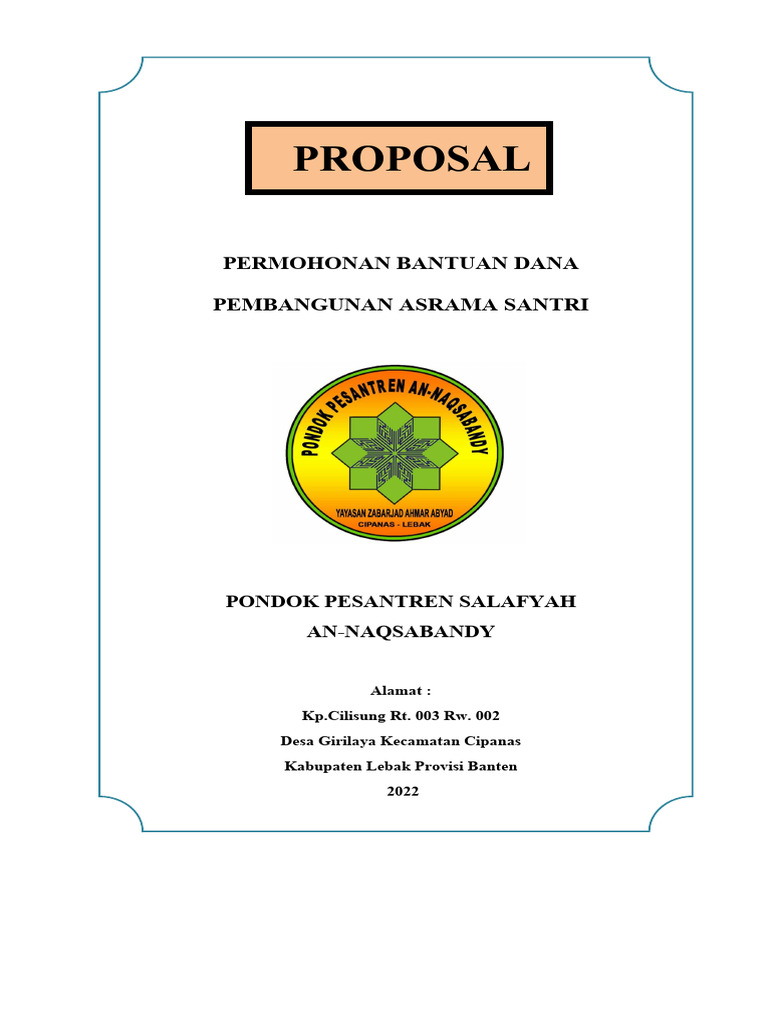 Proposal PP Ridam | PDF
