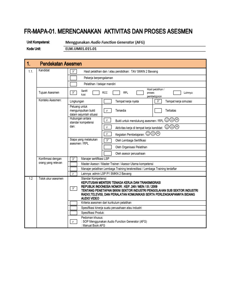 Fr Mapa 02merencanakan Aktivitas Dan Proses Asesmen Askom Pdf