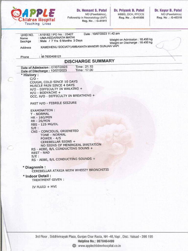 Discharge Summary | PDF