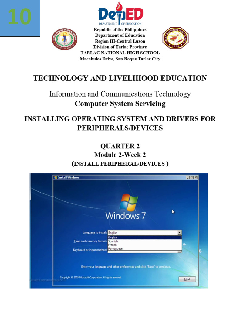 CSS 10 QUARTER 2 Module 2 | PDF | Printer (Computing) | Installation (Computer Programs)