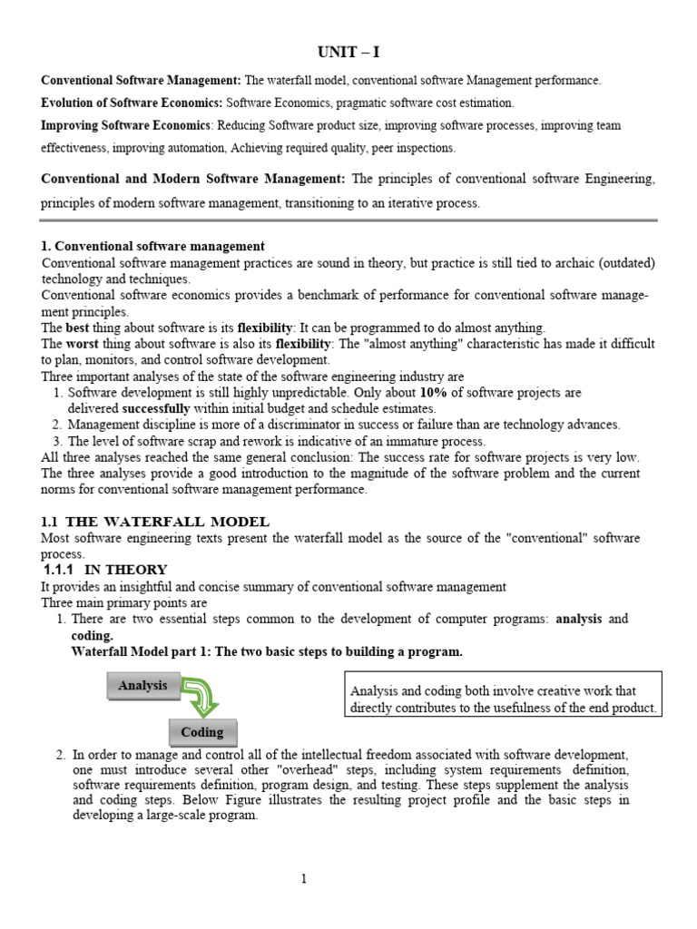 SPM Unit I | PDF | Computer Program | Programming