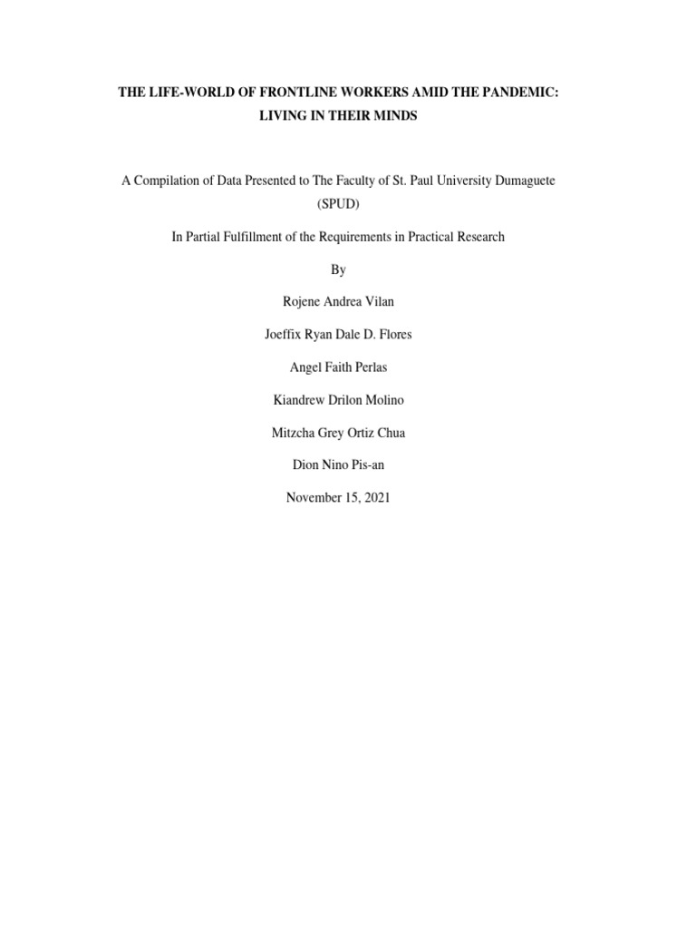 Practical Research Compilation Output | PDF