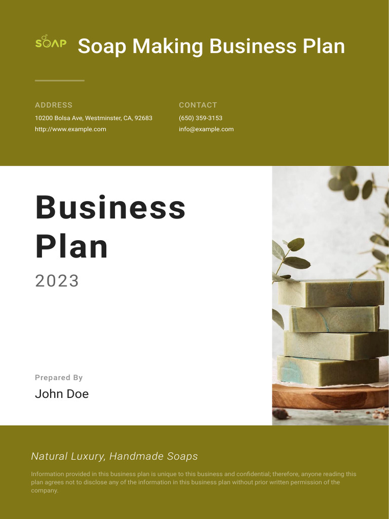 Handmade Soap Business Plan 2023 | PDF