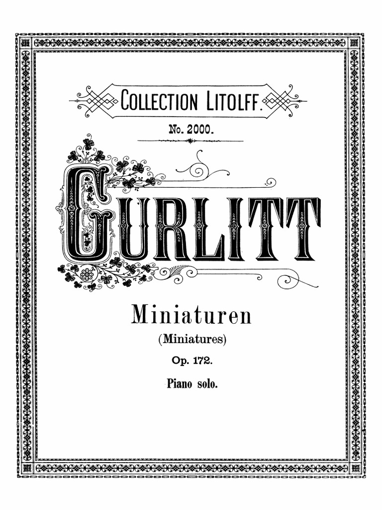 Miniaturen, Op.172 (Gurlitt) | PDF