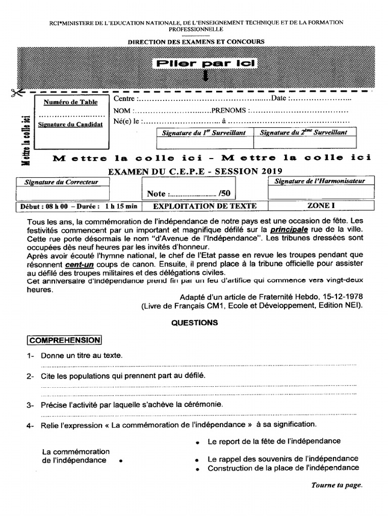 Cepe Zone1 Et 2019 | PDF