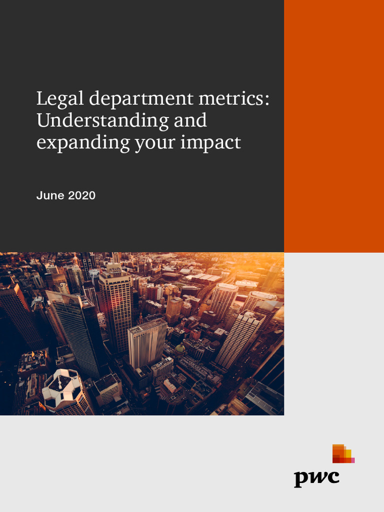 Legal Department Metrics | PDF | Return On Investment | Benchmarking