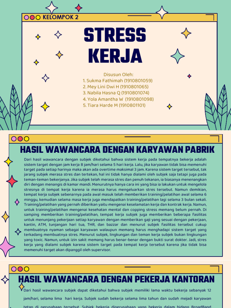Kmso Stress Kerja | PDF