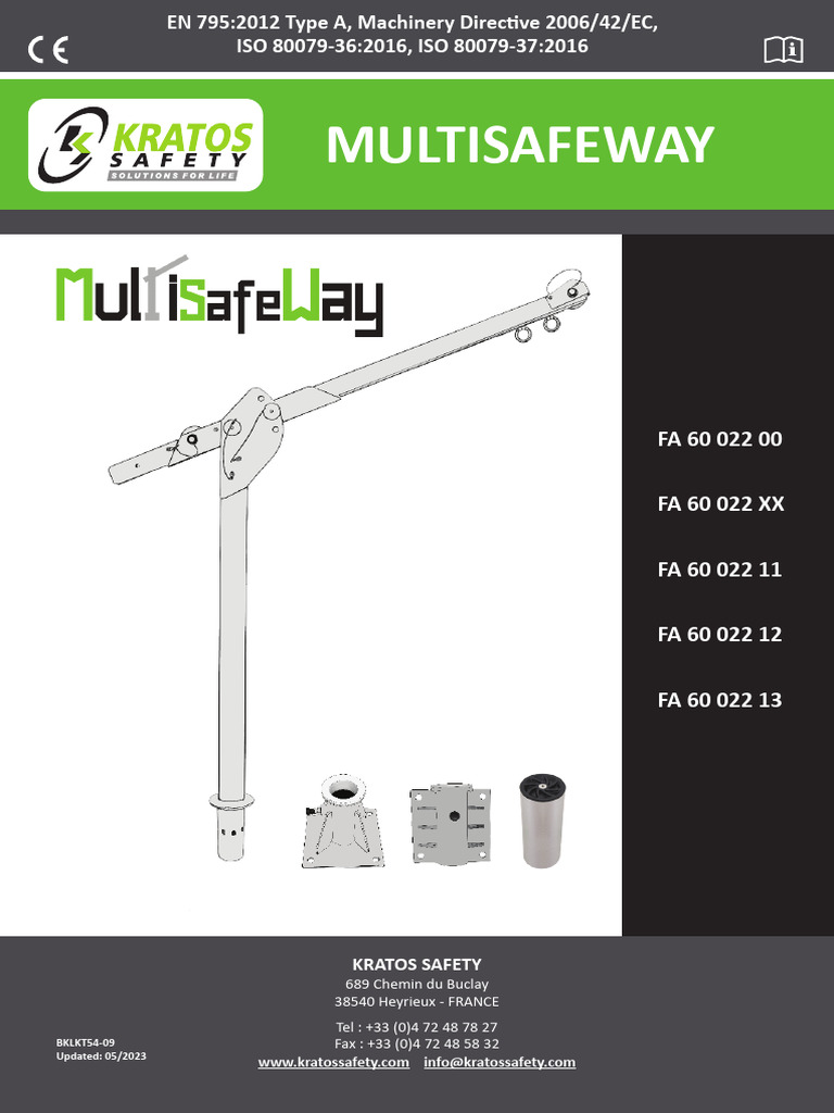 KRATOS SAFETY Multisafeway UIM (BKLKT54-09) | PDF