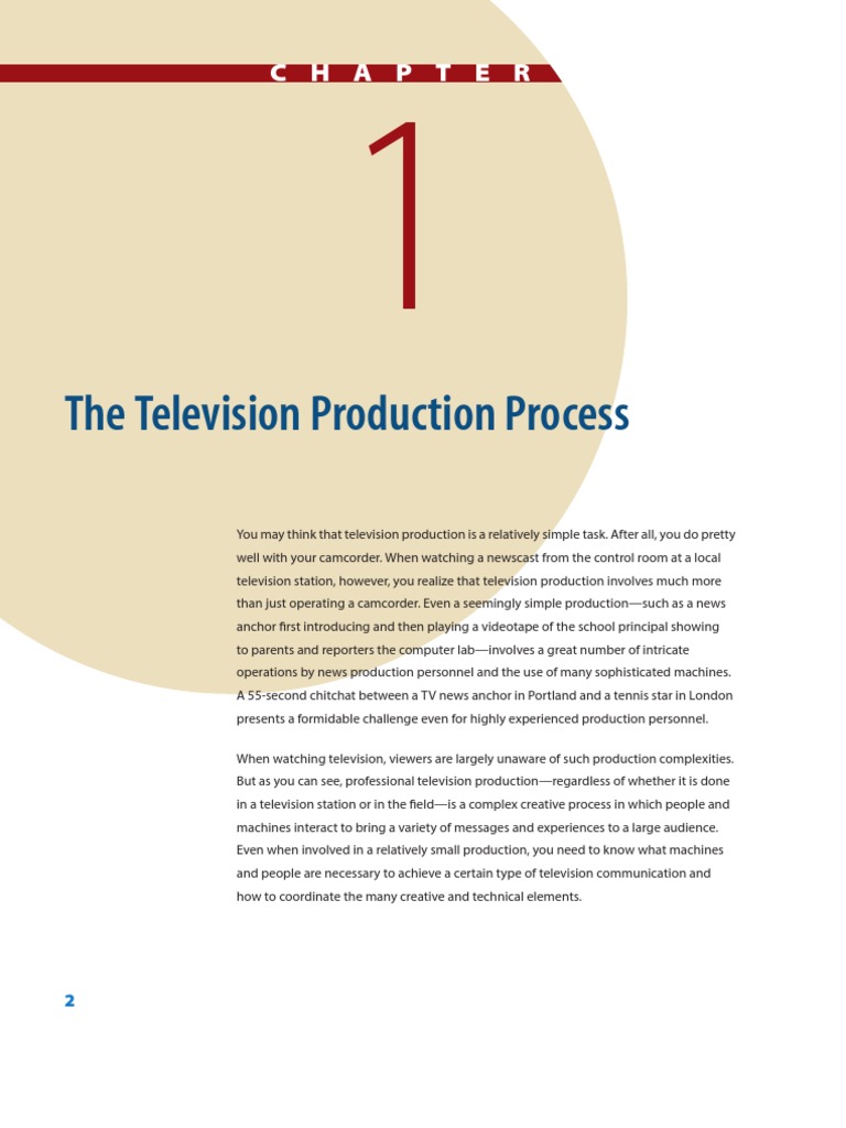 Overview of Television Production Process | PDF | Videotape | Compact Disc
