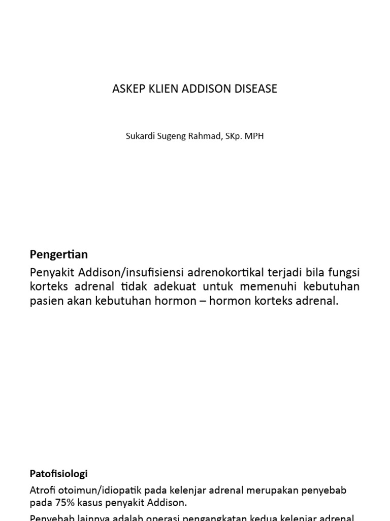 Askep Klien Addison Disease | PDF