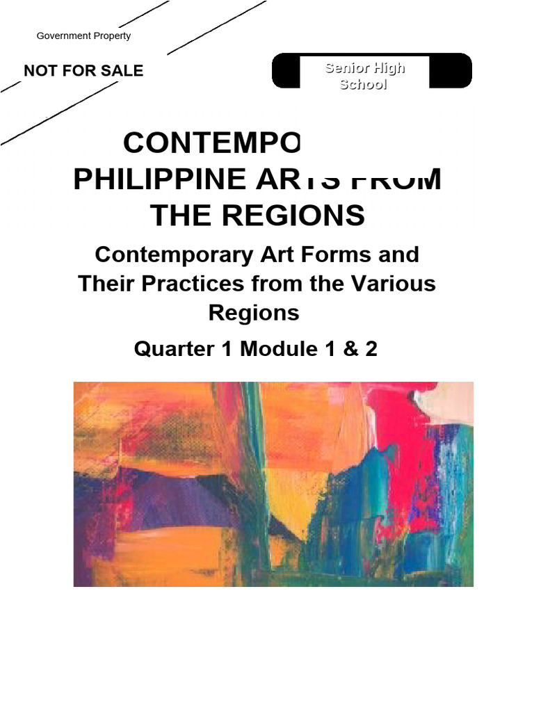 ContemporaryArts12 Q1 Mod1 Contemporary Arts Forms Ver3 | PDF | The ...