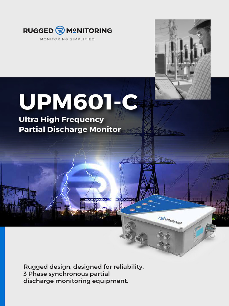 UPM601-C Ultra High Frequency Partial Discharge Monitor - Rugged ...