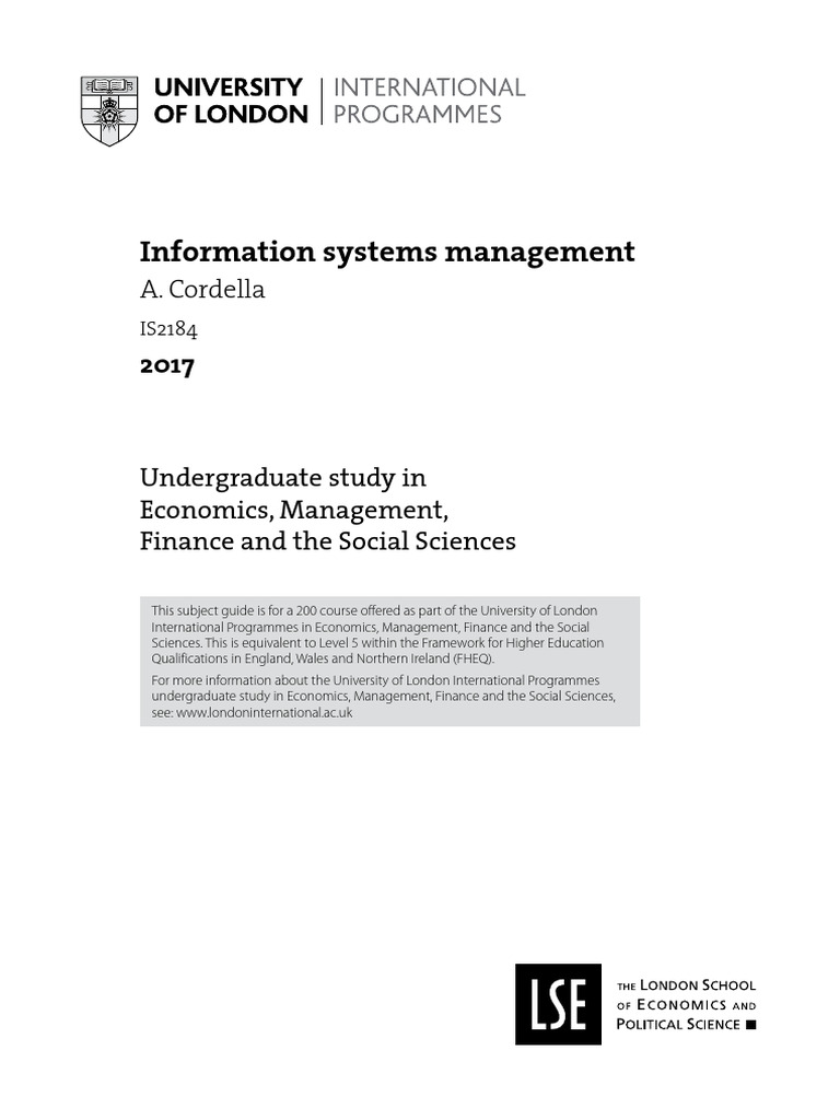Ism Subject Guide | PDF