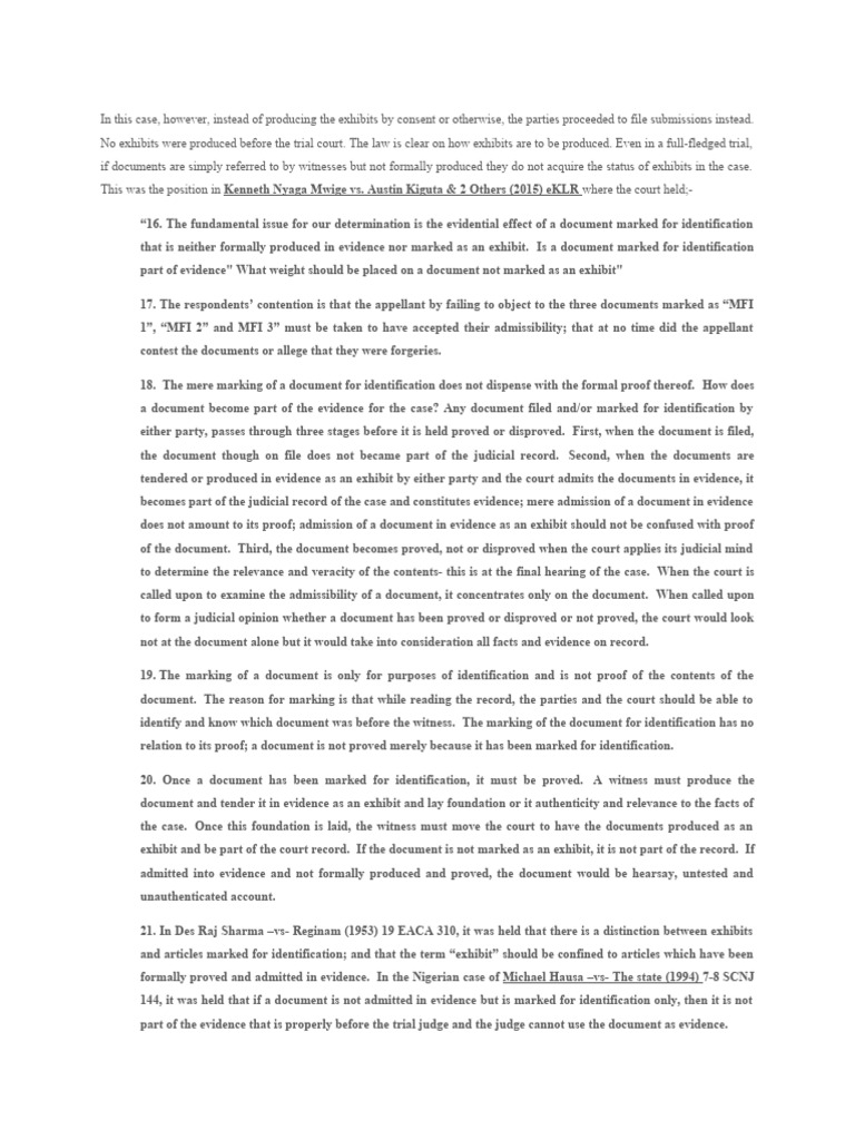 Production of Exhibits | PDF | Evidence (Law) | Evidence