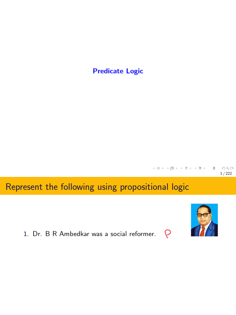 Introduction To Predicate Logic | PDF | First Order Logic | Logic