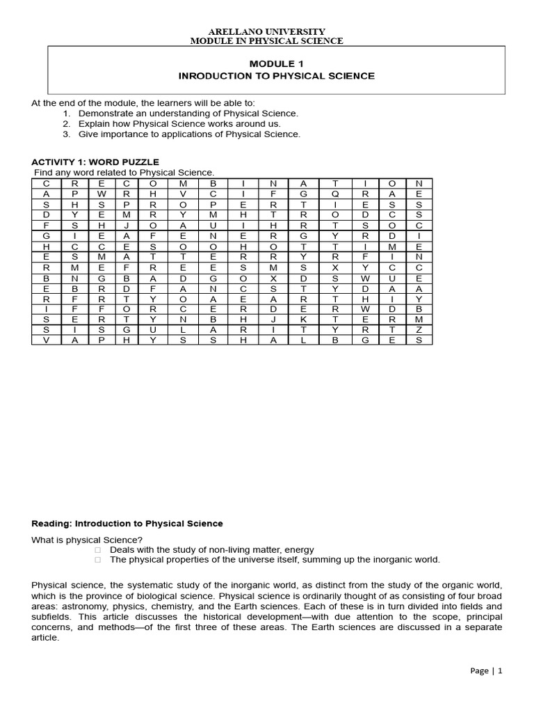 3Q Physical Science MODULE | PDF