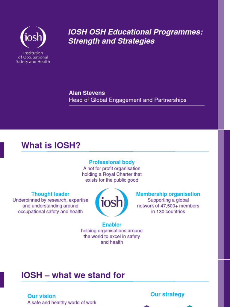 Iosh - SDG | PDF
