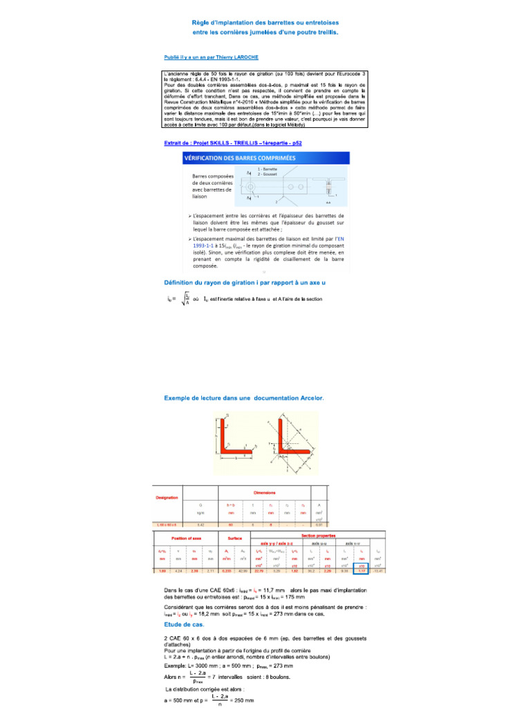 Entretoise Double Cornière | PDF