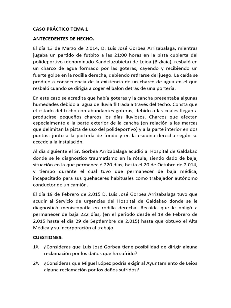 Caso Práctico Tema 1 | PDF