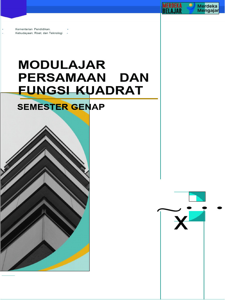 Modul Ajar Matematika - Modul Ajar Persamaan Dan Fungsi Kuadrat - Fase E | PDF